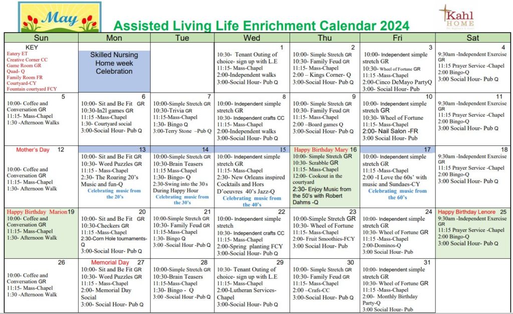 Senior Living Resources for Older Adults Davenport IA|Kahl Home