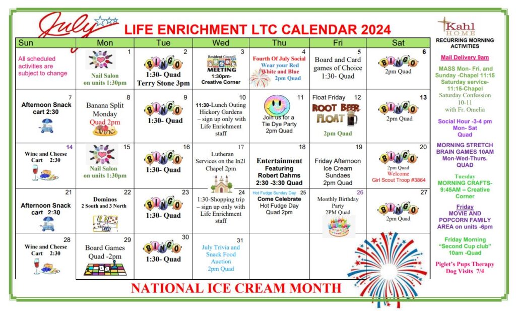 Senior Living Resources for Older Adults Davenport IA|Kahl Home